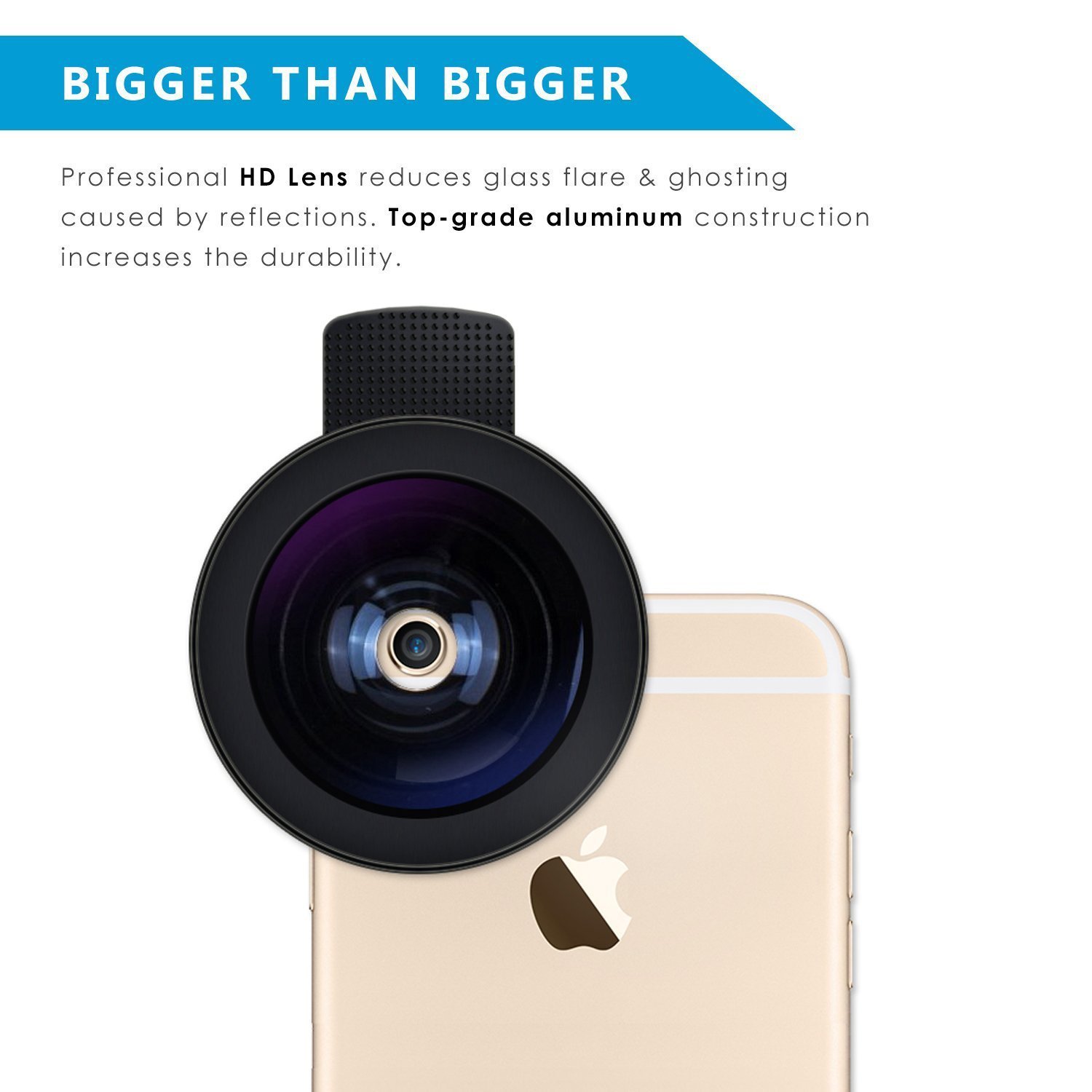 AMIR Phone Camera Lens, 0.45X Super Wide Angle Lens + 12.5X Macro Lens, Clip-On 2 in 1 ...