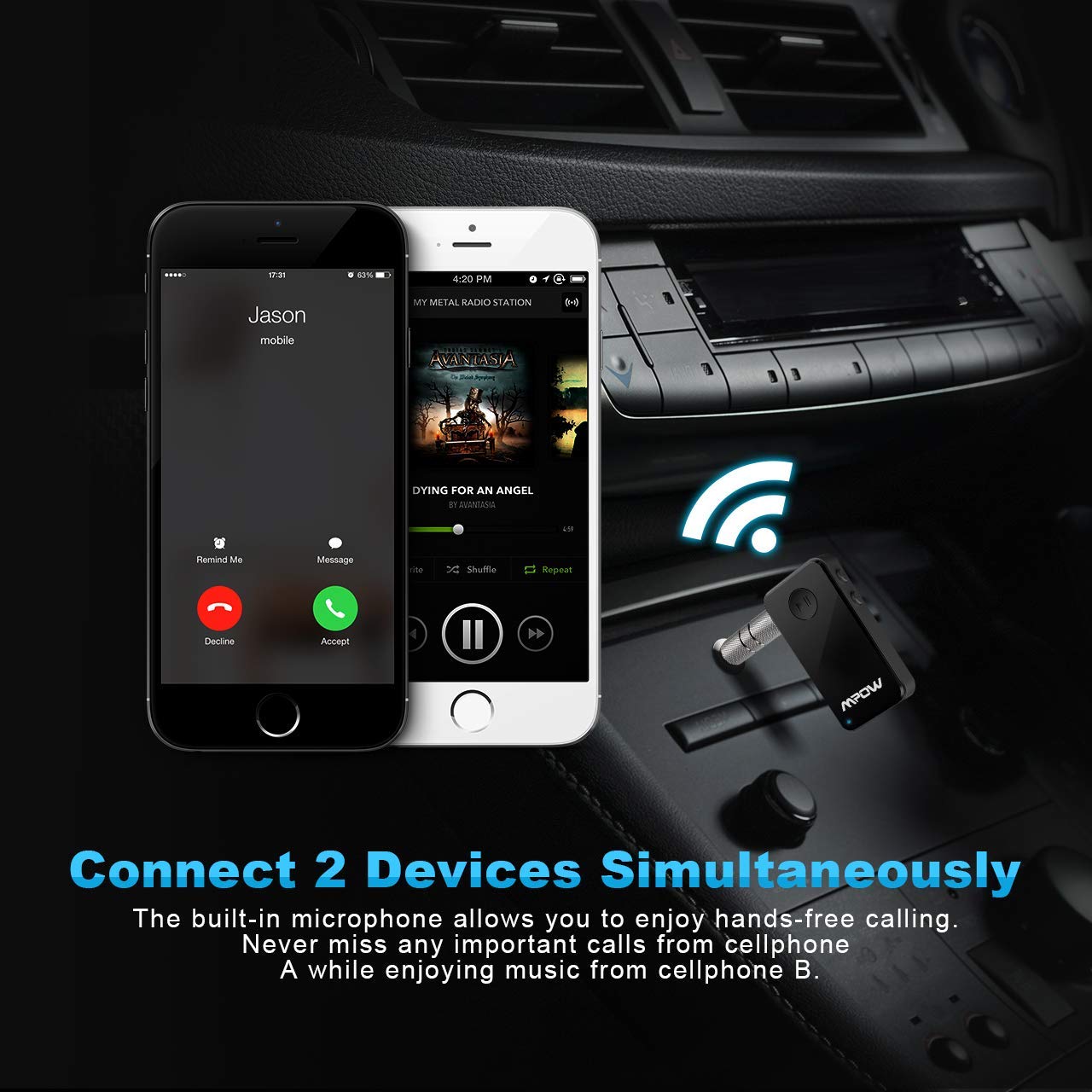 Mpow Bluetooth Receiver, Streambot Mini Bluetooth Car Aux Adapter ... Mpow Bluetooth Receiver, Streambot Mini Bluetooth Car Aux Adapter ...
