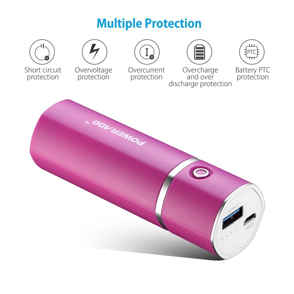 Poweradd Slim 2 5000mAh Ultra-compact Portable Power Bank External ... Poweradd Slim 2 5000mAh Ultra-compact Portable Power Bank External ...
