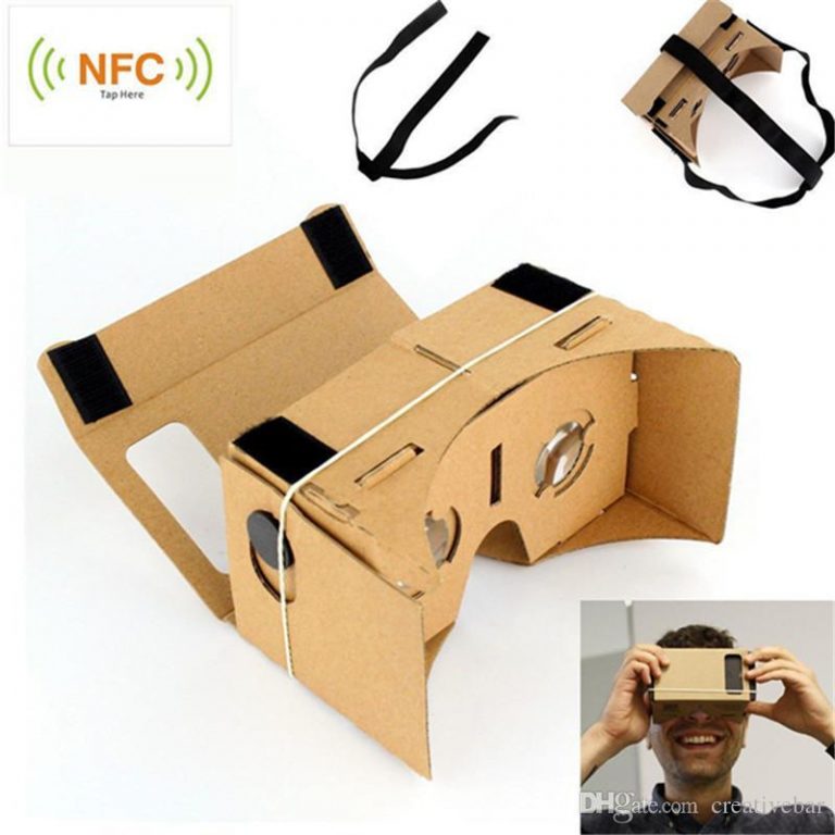 3D Virtual Reality VR Cardboard Headset FULL with NFC for Google ...
