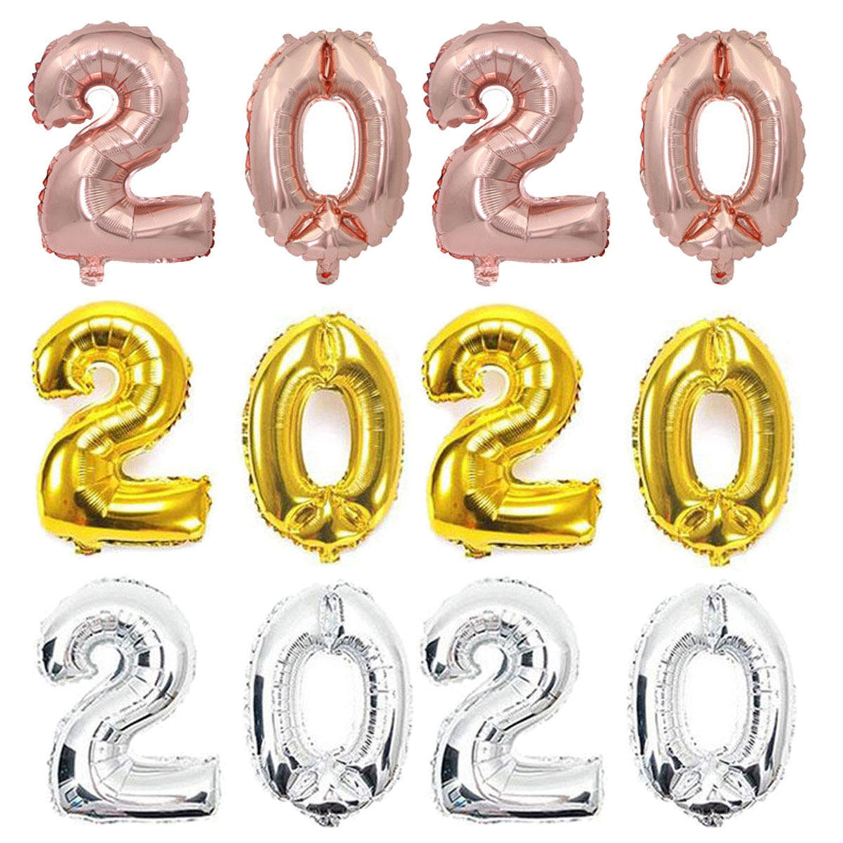 16 Inch 2020 Balloon Happy New Year Christmas Party Decoration ...